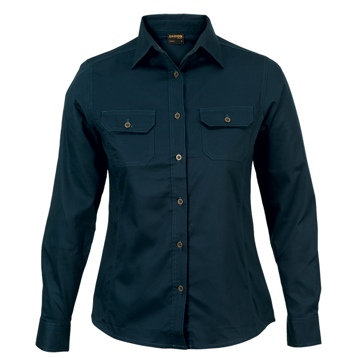 Bush Shirt Long Sleeve Ladies - Barron Corporate Clothing